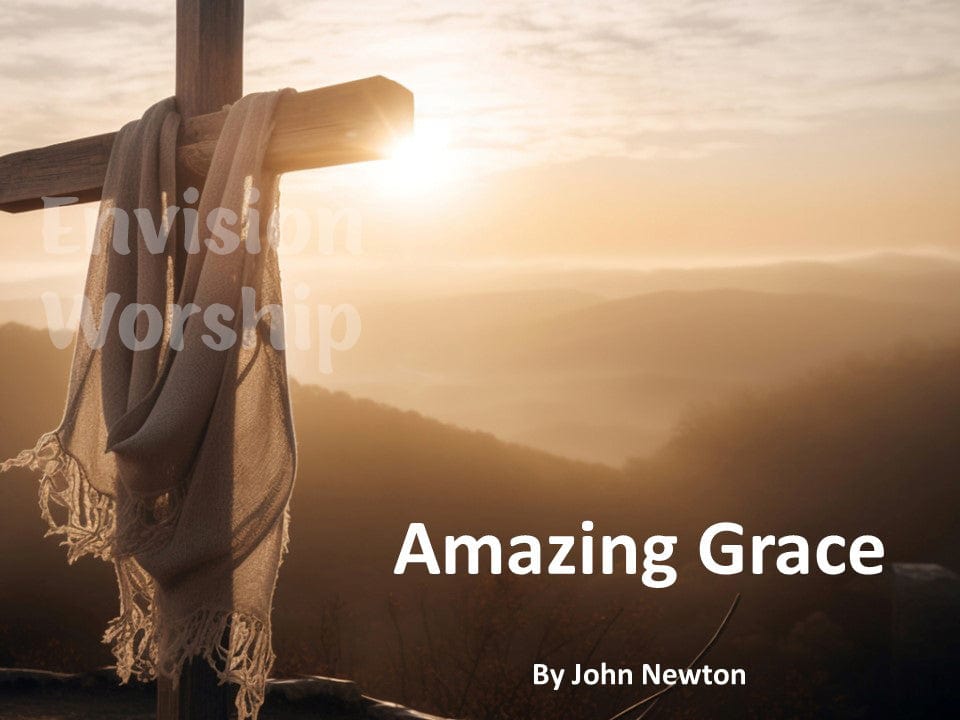 Gorgeous Amazing Grace Church PowerPoint - Lyrics Included!