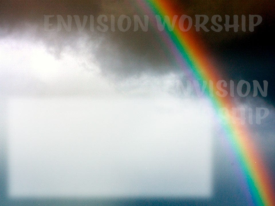 Gorgeous Rainbow Church PowerPoint - Very Easy to Use