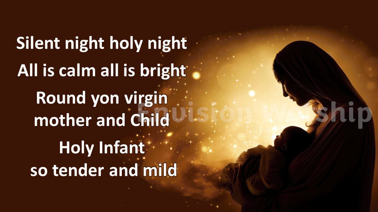 Ready to use Silent Night PowerPoint - lyrics included - Gorgeous