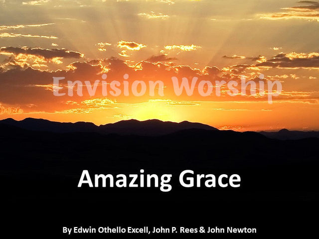 Amazing Grace Church PowerPoint with Lyrics - Stunning & Easy to use