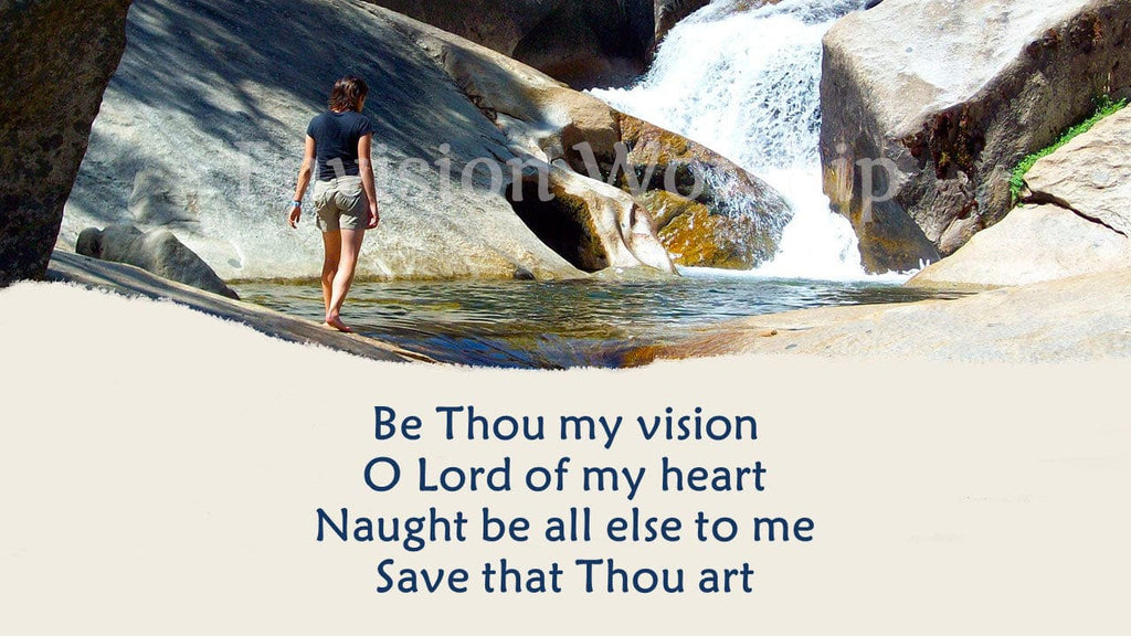 Be Thou My Vision Worship Slides with Lyrics Included - Beautiful