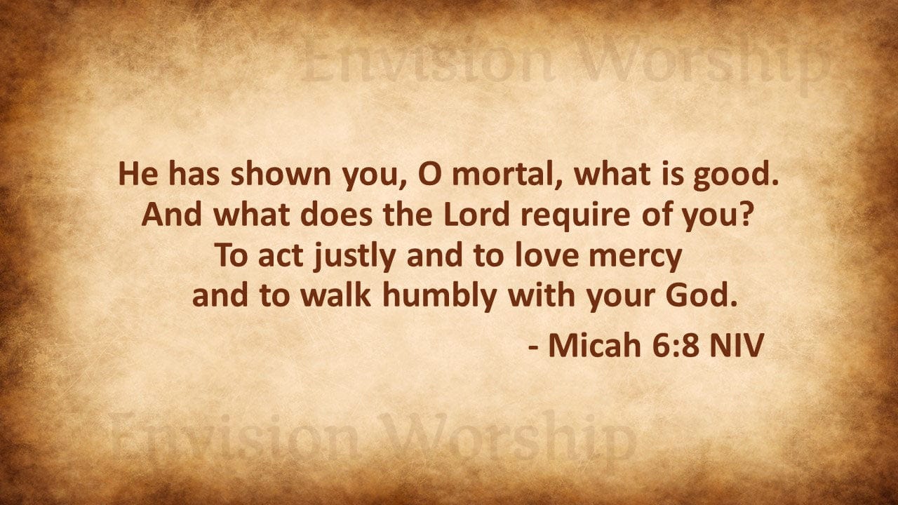 Bible Verse Worship Slides - Gorgeous old paper feel