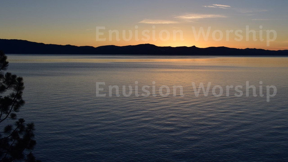 Dawn Breaking over a Gorgeous Lake - Easy to Use Church PowerPoint