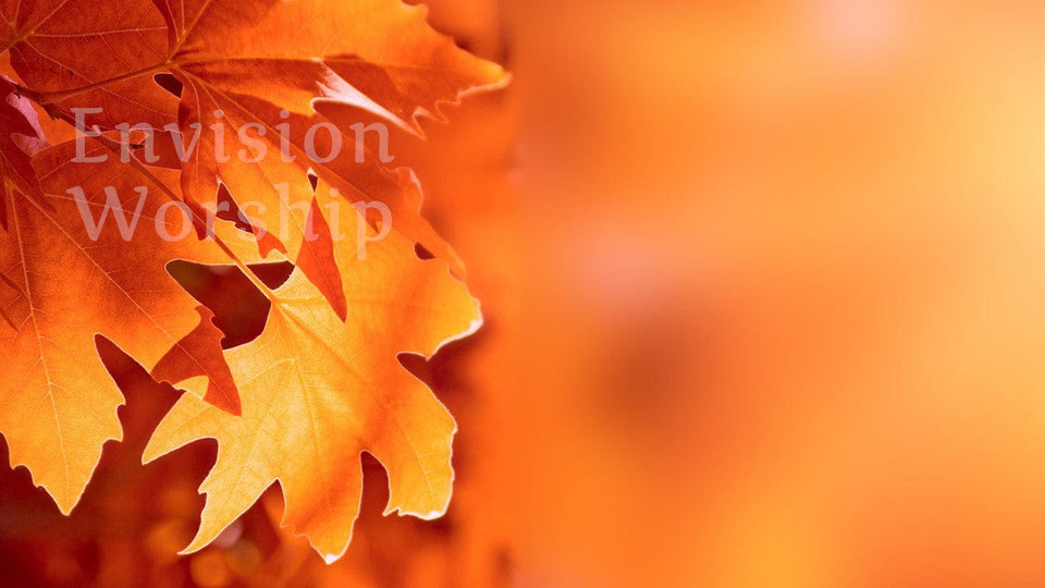 Autumn Church PowerPoint - Gorgeous Fall Leaves