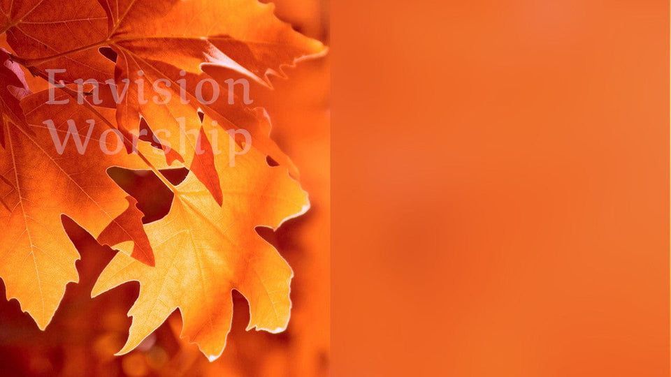 Autumn Church PowerPoint - Gorgeous Fall Leaves