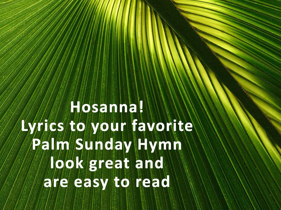 Palm Sunday Church Slide ~ Energize Palm Sunday ~ Wow