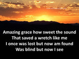 Amazing Grace Church PowerPoint with Lyrics - Stunning & Easy to use