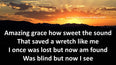 Amazing Grace Church PowerPoint with Lyrics - Stunning & Easy to use