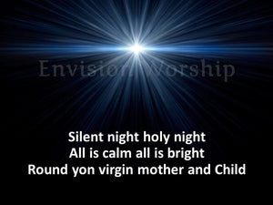 Silent Night Worship Slides - lyrics included - Ready to use tonight!