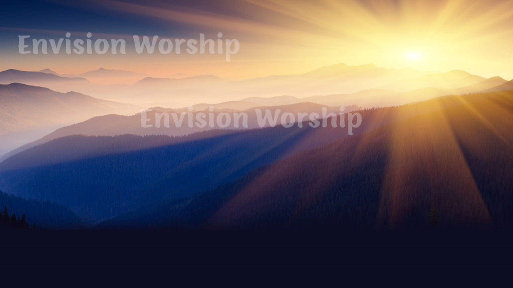 New Day Worship Slides - Gorgeous Sun Rays